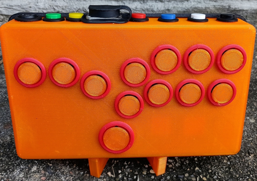 Ready-to-use 3d-printed Hitbox Layout Arcade Controller With Sanwa SW ...