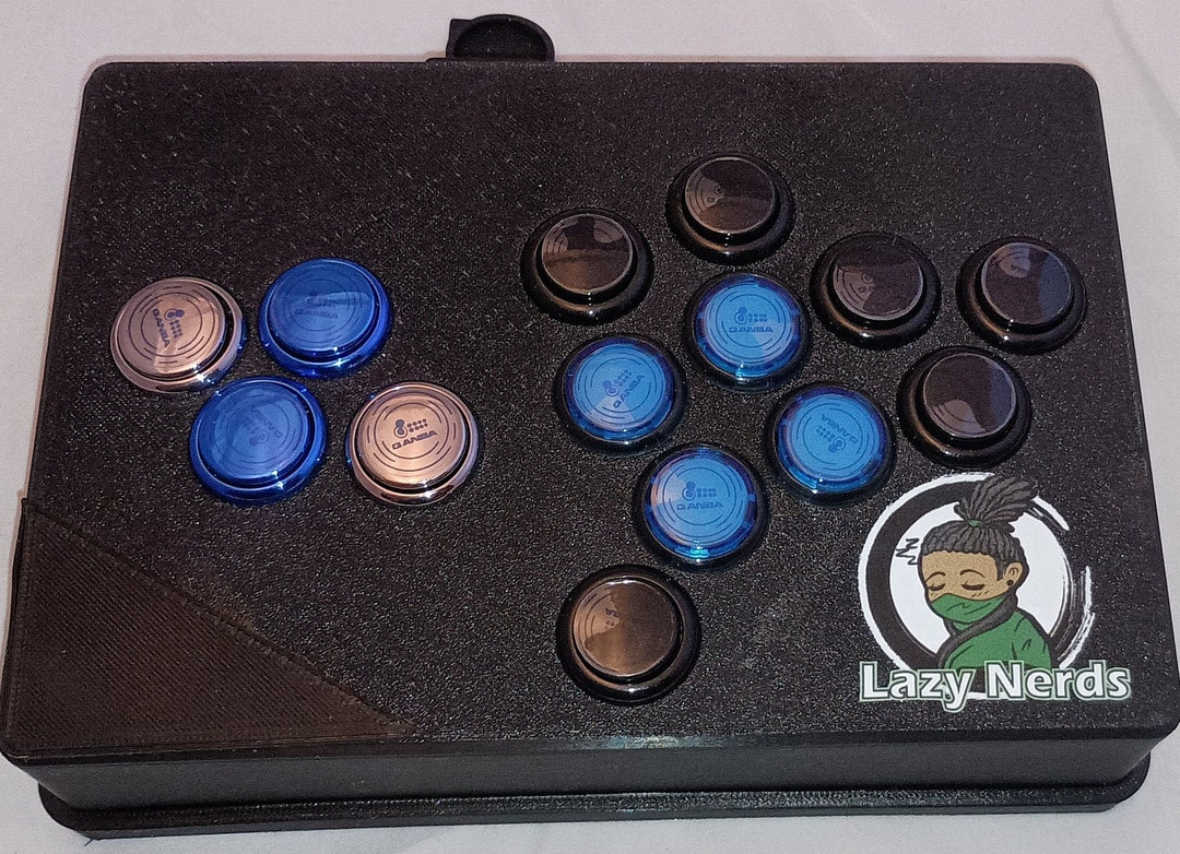 Ready-to-use 3d-printed "the Lazy Box" Arcade Controller Fighting Games ...