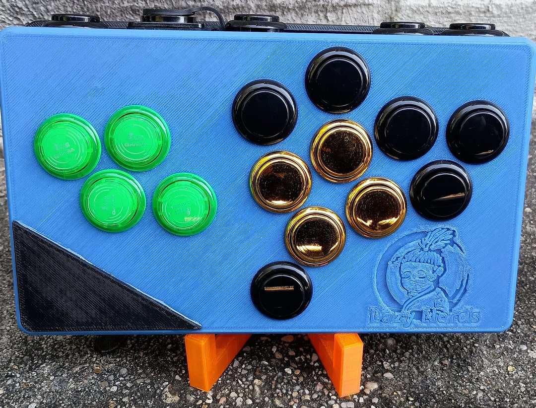 Ready-to-use 3d-printed "the Lazy Box" Arcade Controller Fighting Games ...