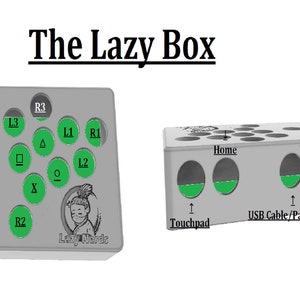 Ready-to-use 3d-printed "the Lazy Box" Arcade Controller Fighting Games ...