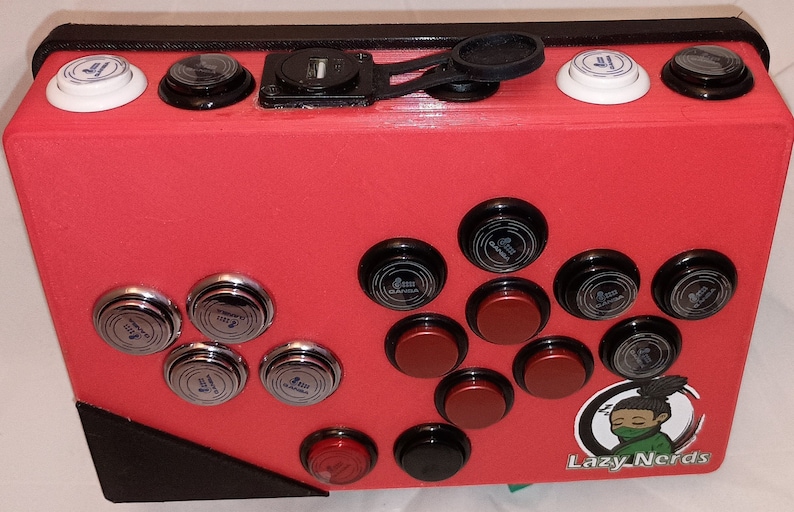 Ready-to-use 3d-printed "the Lazy Box" Lever-less Arcade Controller ...