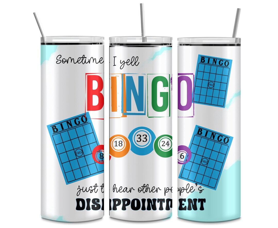 Bingo Queen 20oz Stainless Steel Tumbler With Metal Straw, Bingo Gift ...