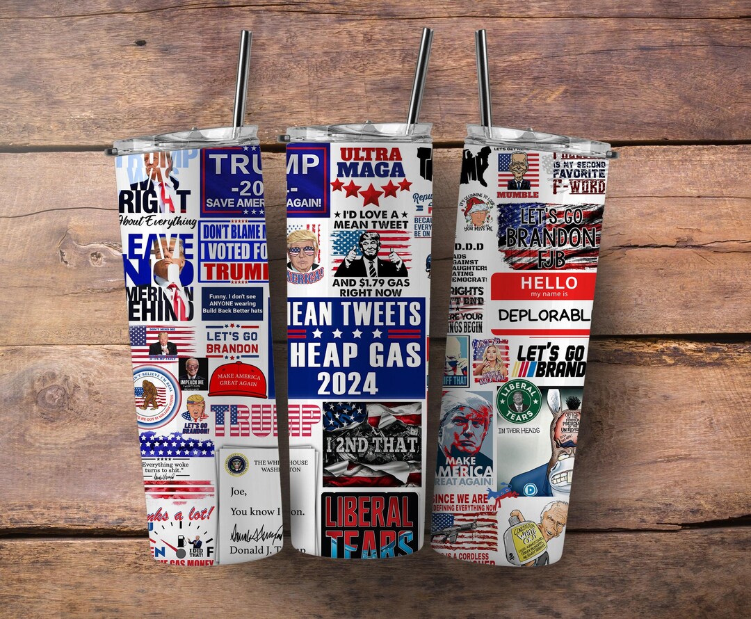 Trump 2024 MAGA 20oz Tumbler With Straws - Etsy