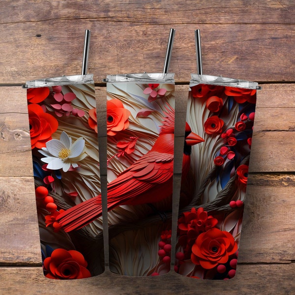 Cardinal and Straw - Etsy