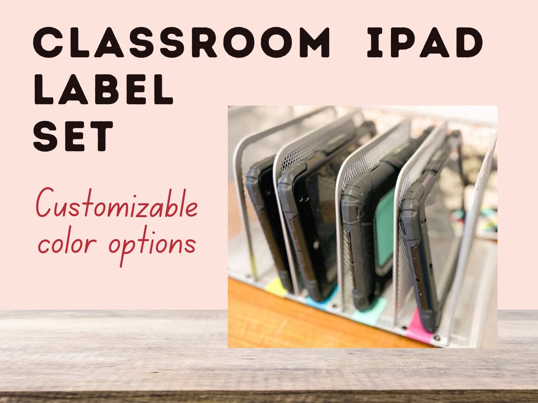Classroom iPad Labels Elementary Classroom Laptop Organizer Teacher ...