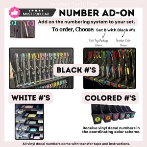 Classroom Laptop Label for Classroom Organization With Color Coded ...