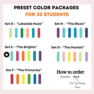 Classroom Laptop Label for Classroom Organization With Color Coded ...