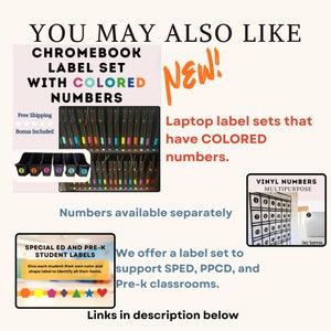 Chromebook Label Classroom Management Teacher Organization Classroom ...