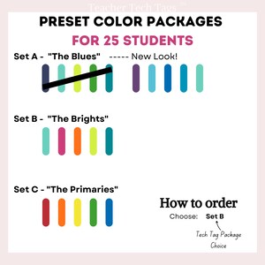 Classroom Laptop Label for Classroom Organization With Color Coded ...