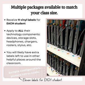 Chromebook Labels Classroom Organization Color Coded Waterproof Teacher ...