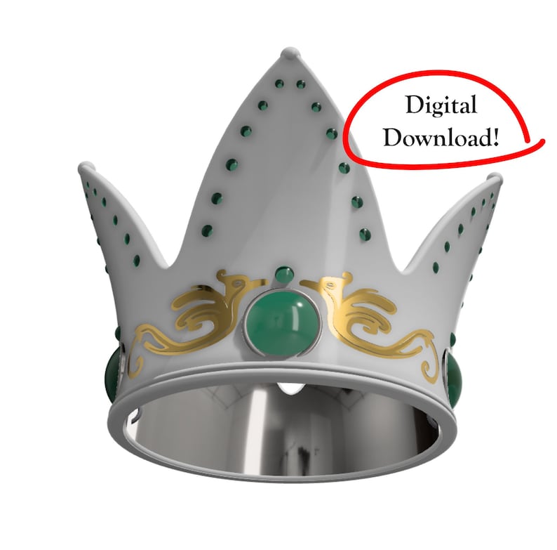 STL: White Queen Crown, Alice in Wonderland - 3D Model STL Only - Etsy