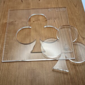 Acrylic Playing Card Suits Router Templates – Hearts, Spades, Diamonds ...