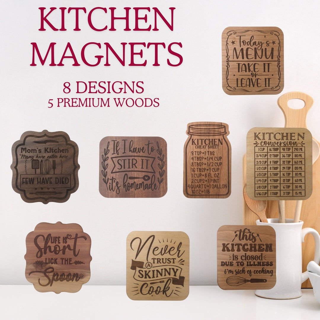 Snarky Kitchen Magnets – Funny Quotes, Wood Veneer, Refrigerator Humor ...