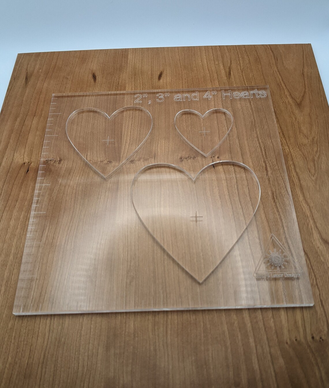 Acrylic Heart Router Template 6 and 2 3 & - Etsy