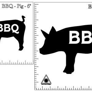 BBQ Router Templates Nine Styles 6 & 10 Sizes Laser Cut - Etsy
