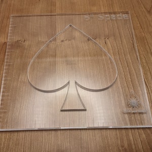 Acrylic Playing Card Suits Router Templates – Hearts, Spades, Diamonds ...