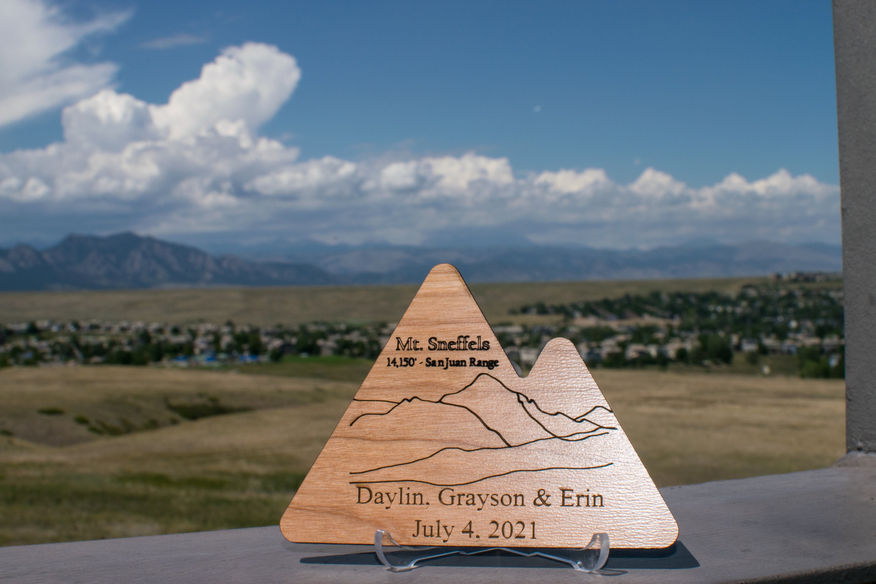Personalized Mountain Summit Token- Colorado, California and Washington ...