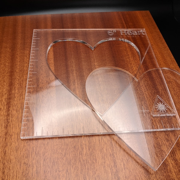 Acrylic Router Templates Heart - Etsy