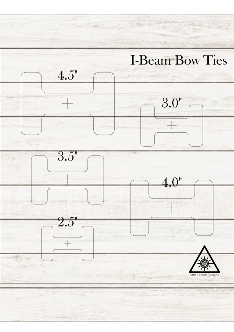 Bow Tie Inlay Acrylic Router Templates - Etsy