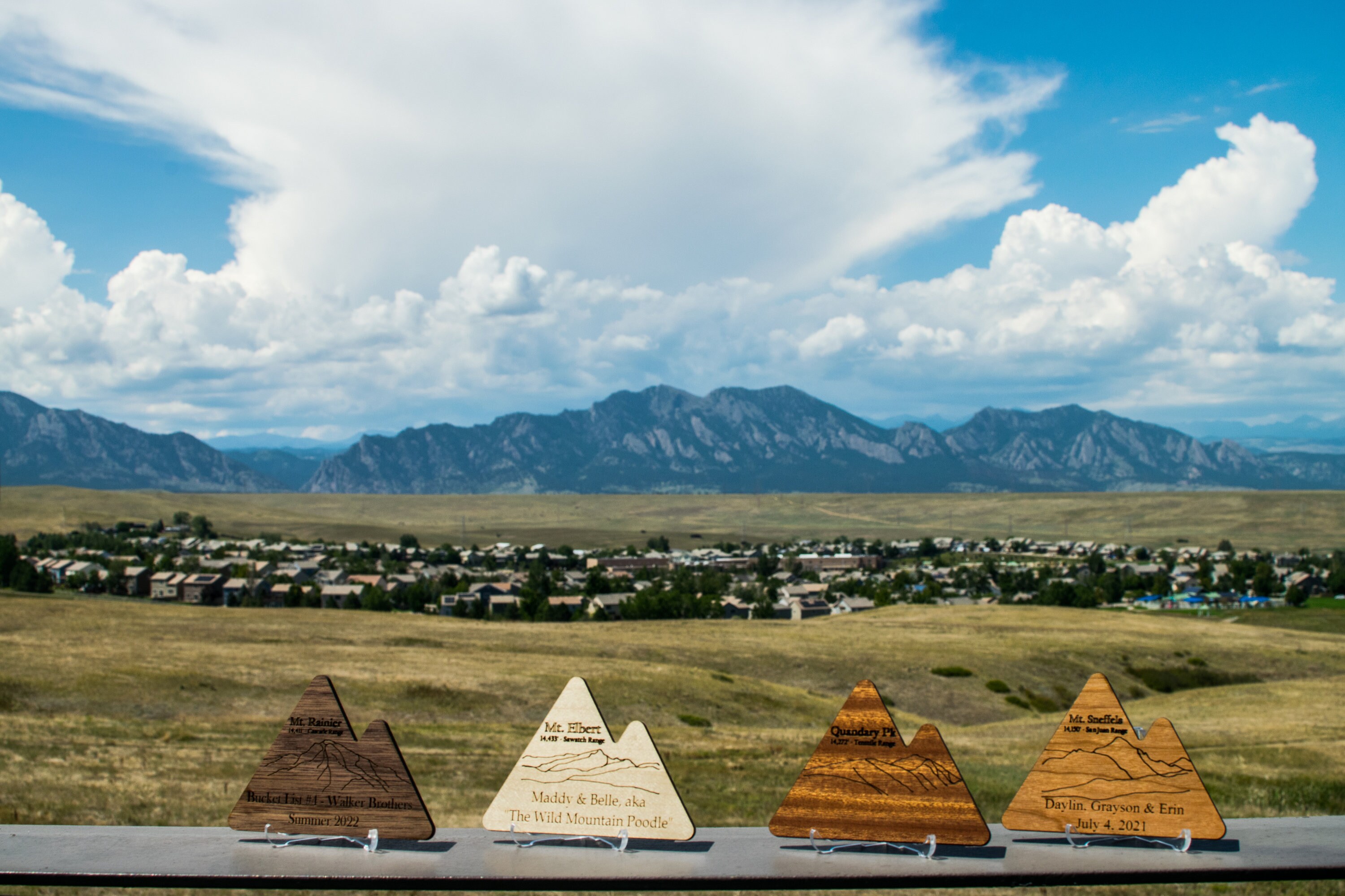 Personalized Mountain Summit Token- Colorado, California and Washington ...
