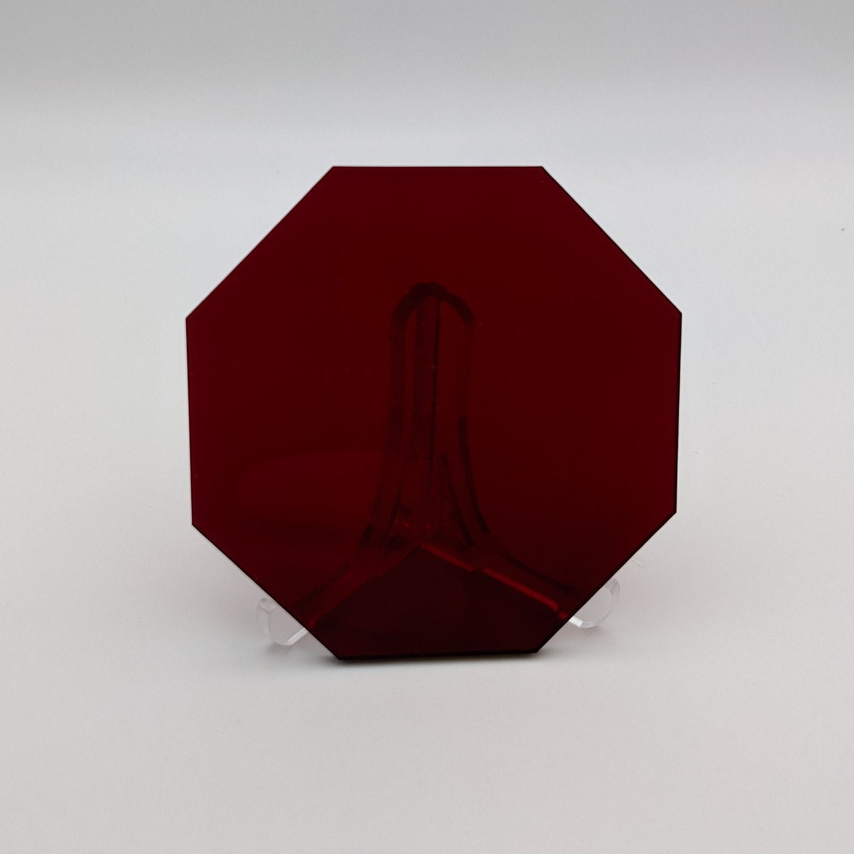 Transparent Red Acrylic Shapes for Crafts - Multiple Sizes - 1/8" Thick ...