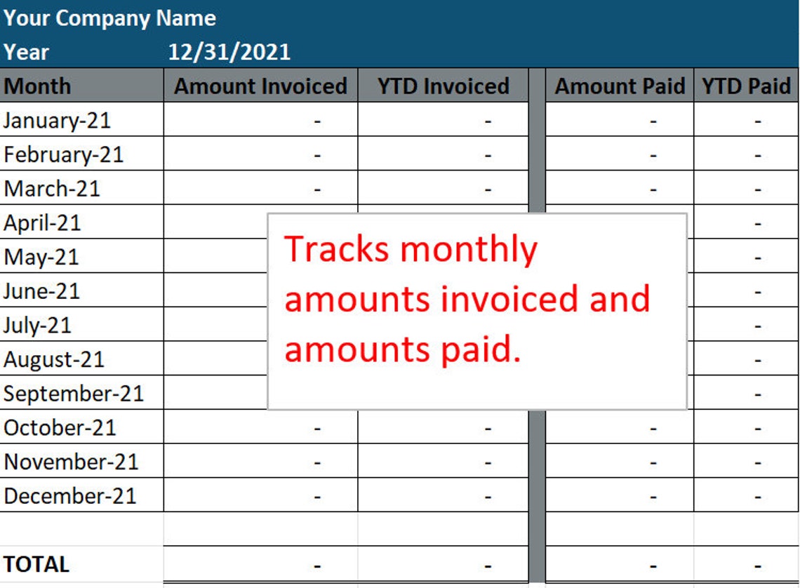Accounts Payable Tracking Spreadsheet | Stay Organized and Streamline ...