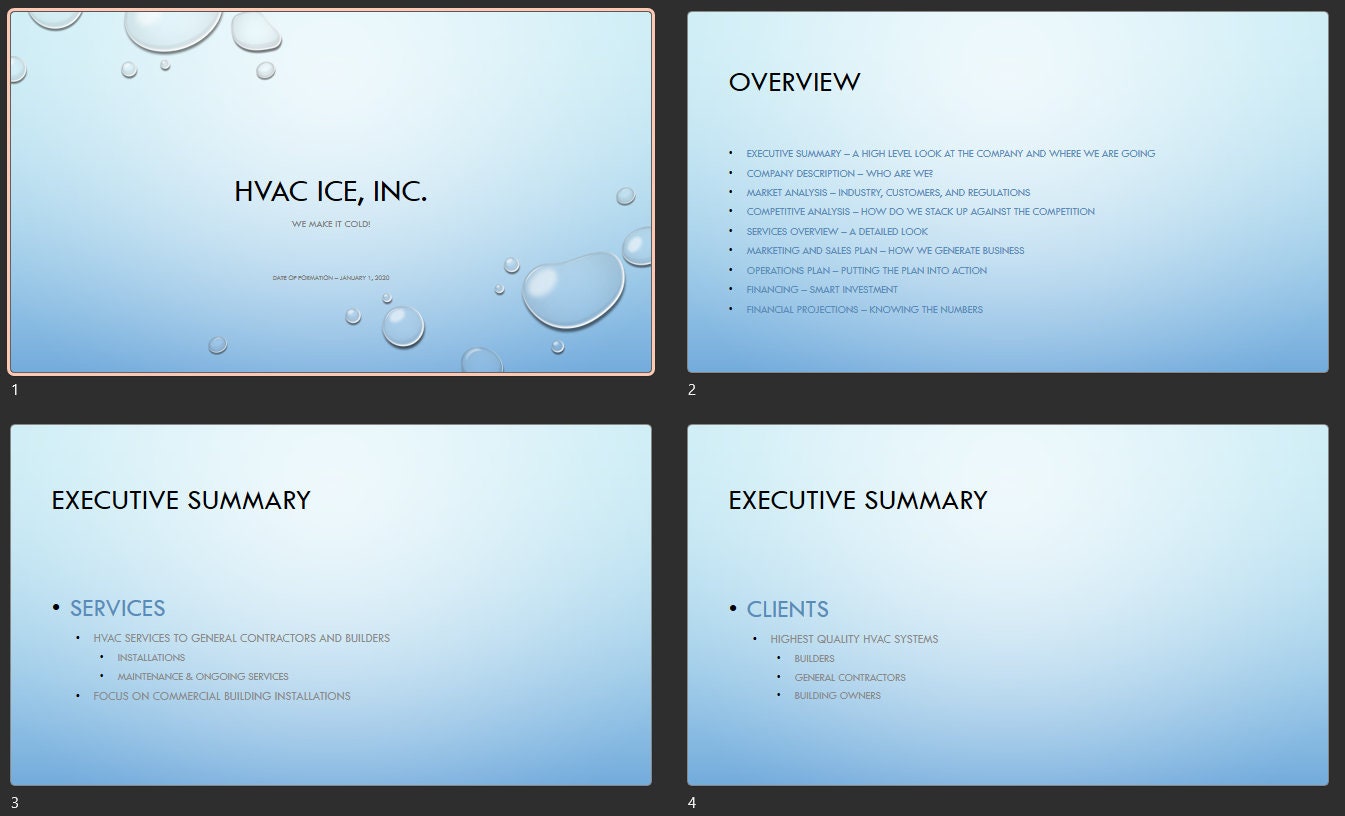 Startup Business Plan Bundle | Word, Powerpoint, and Financial ...