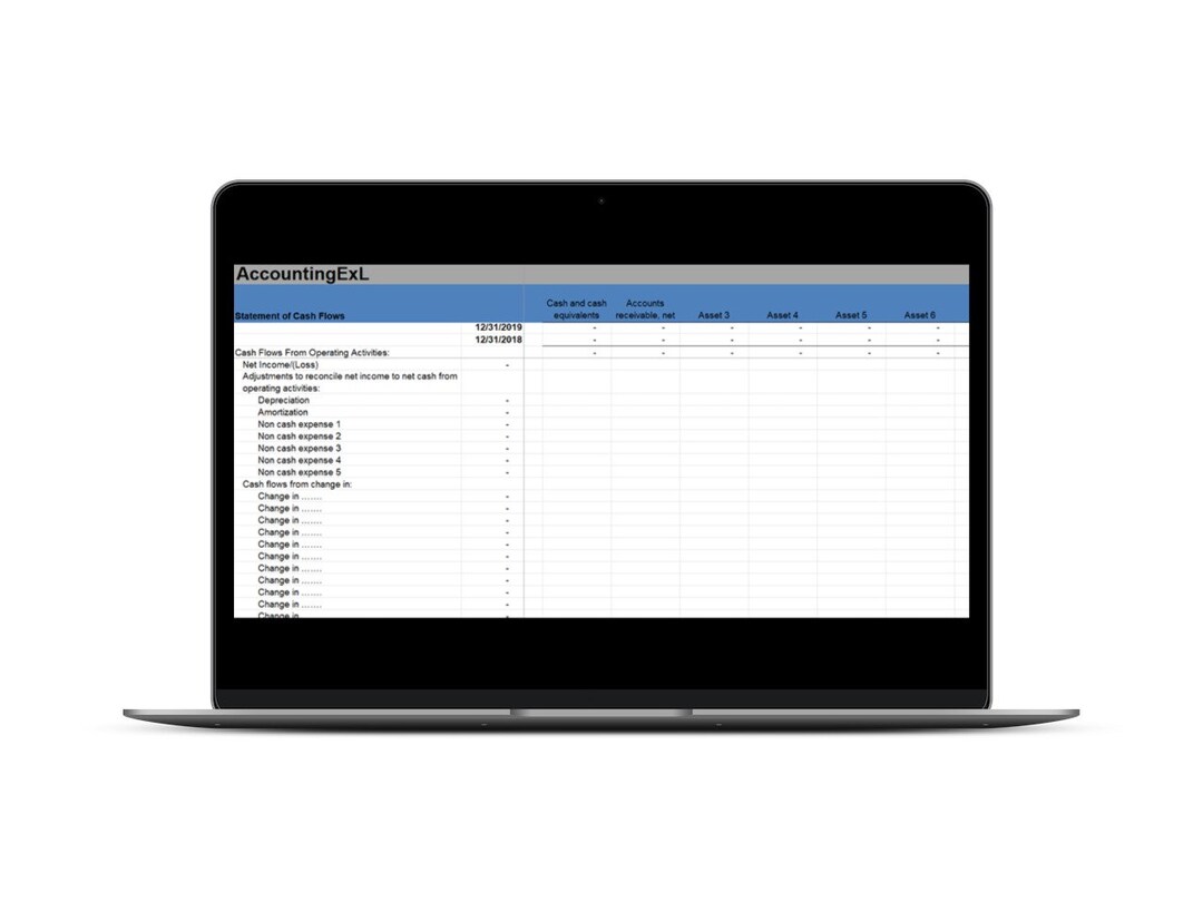 Cash Flow Worksheet - Streamline Statement Preparation - Download ...