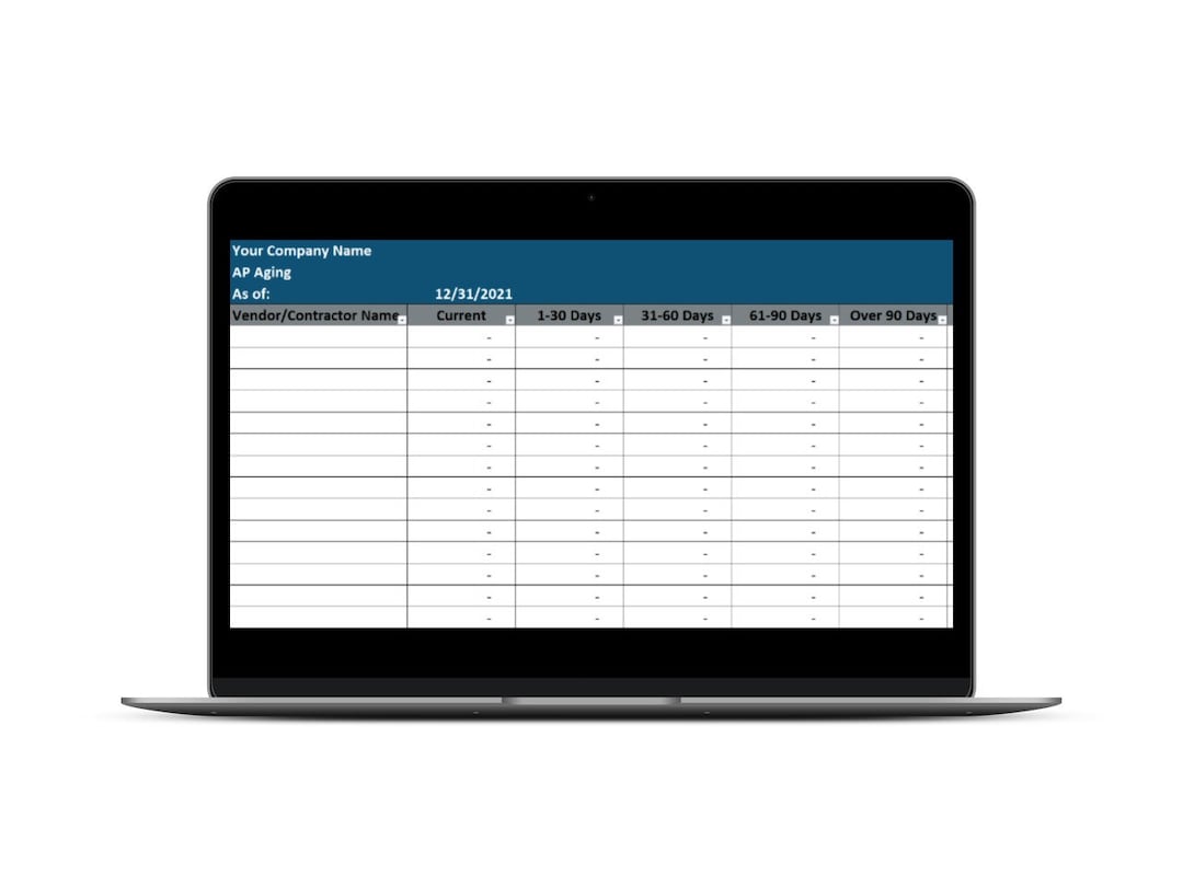 Accounts Payable Tracking Spreadsheet | Stay Organized and Streamline ...