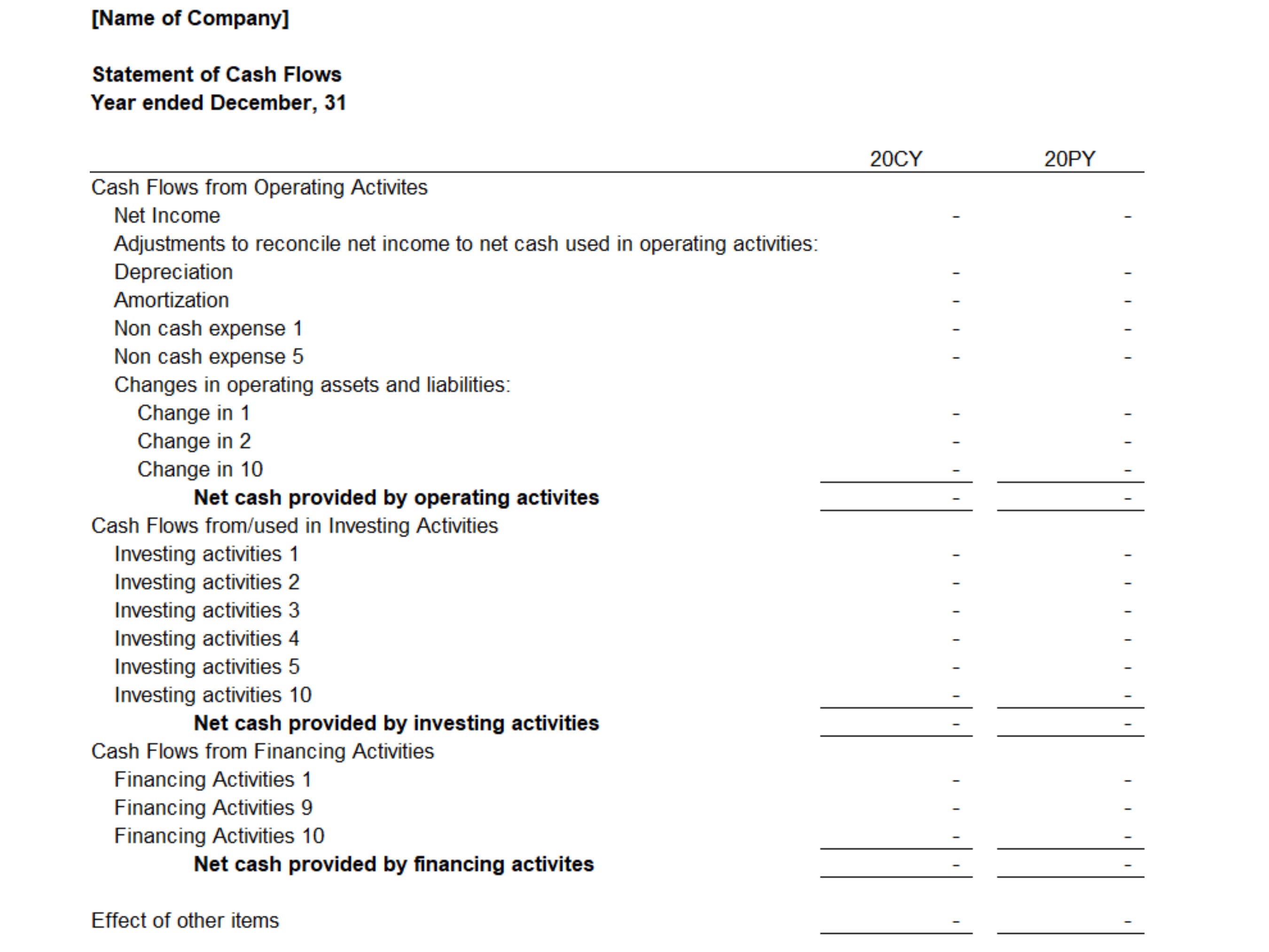 Complete Financial Statements Template - Effortless Reporting Solution ...