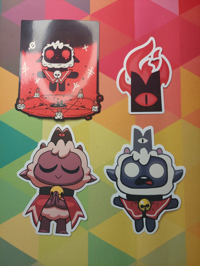 Cult of the Lamb Colored Sticker - Etsy