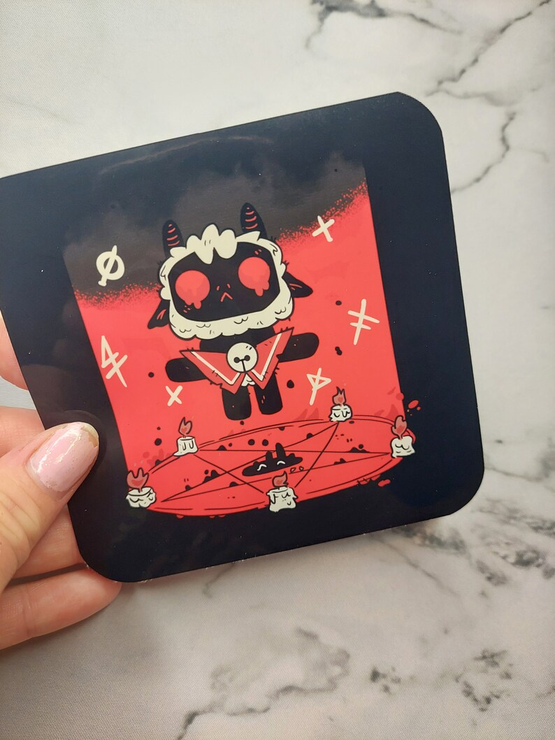 Cult of the Lamb Colored Sticker - Etsy