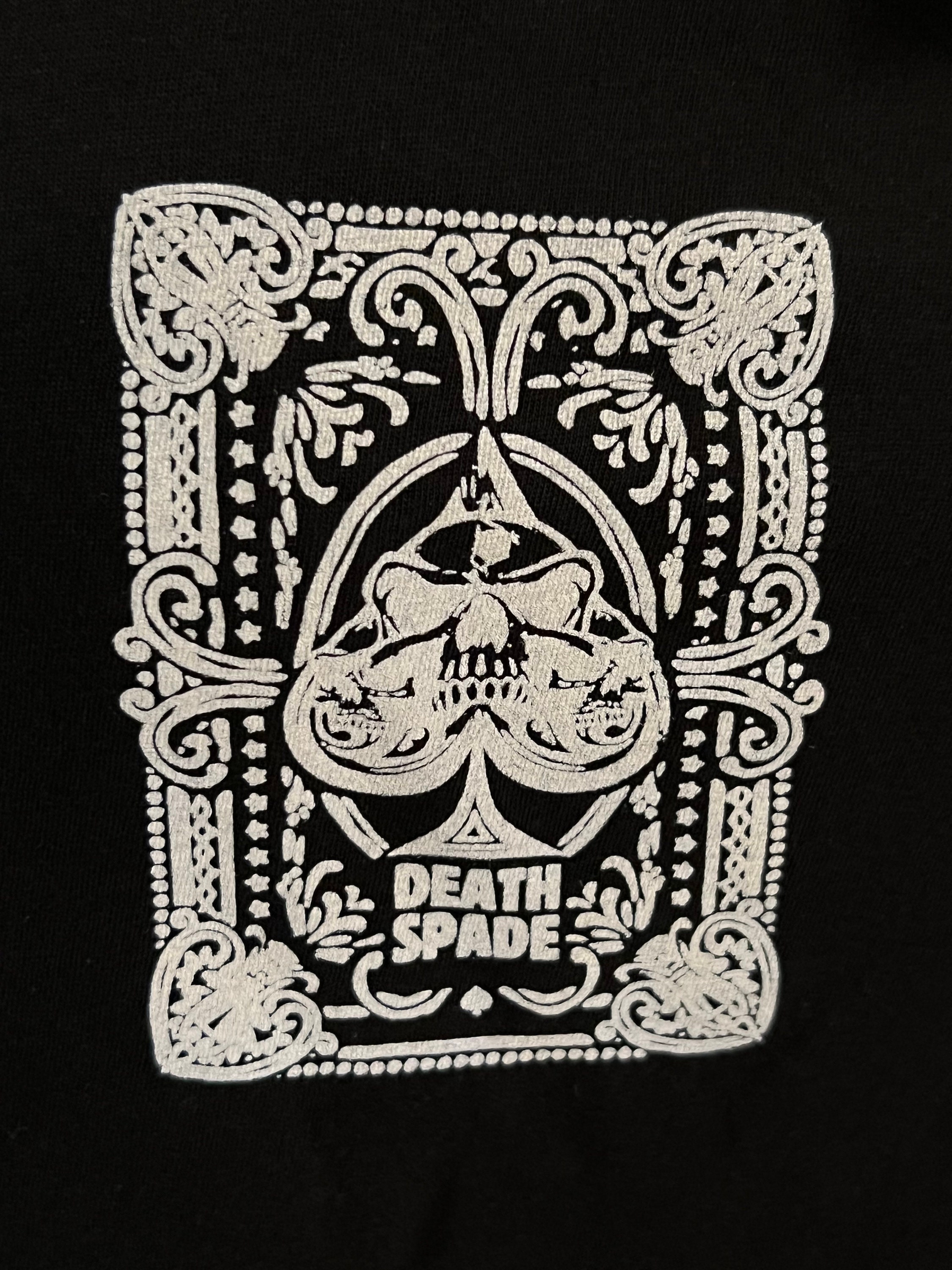 DEATH SPADE Clothing-death Spade Card Emblem on Upper Left/death Spade ...