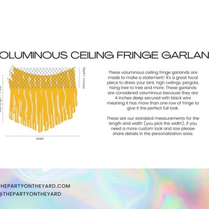 Wedding Decor, Plastic Fringe Ceiling Install, Voluminous Fringe ...