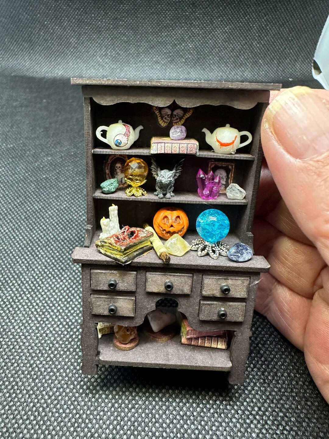 1:24 Scale Witch / Wizard/ Magical / HP Cabinet / Hutch Dresser OOAK - Etsy