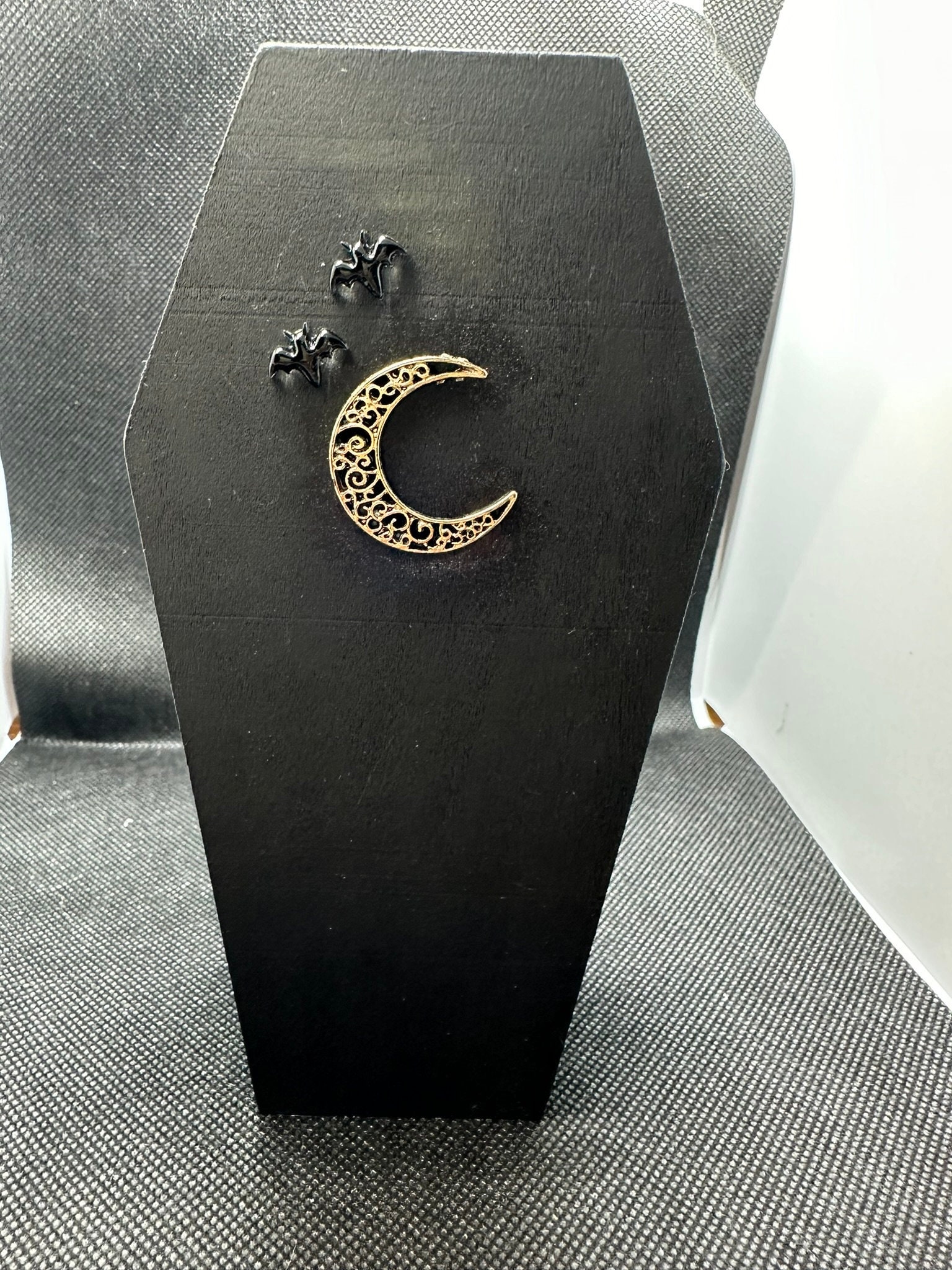 Halloween Coffin Display Shelves Miniature, Filled, Handmade Items and ...