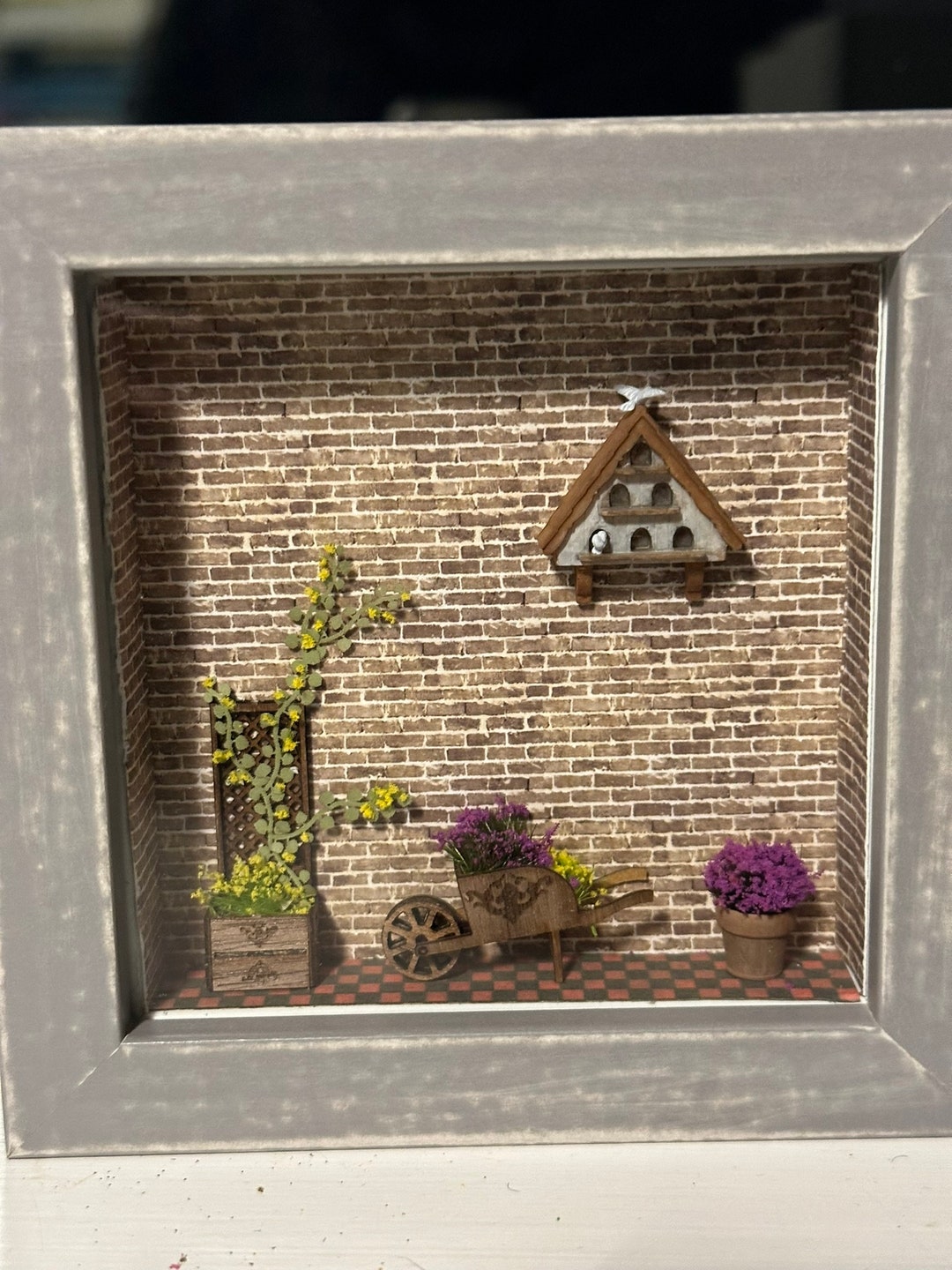 3D Framed Art - Gardening Garden Flowers Handmade OOAK - Etsy