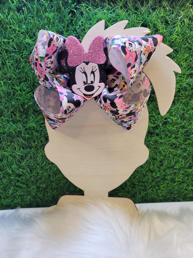 Minnie Mouse Bow/minnie Hairbow/ Disney Pink Bow - Etsy