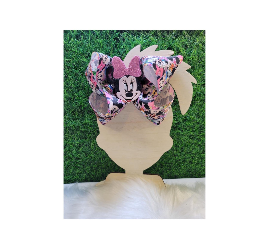 Minnie Mouse Bow/minnie Hairbow/ Disney Pink Bow - Etsy