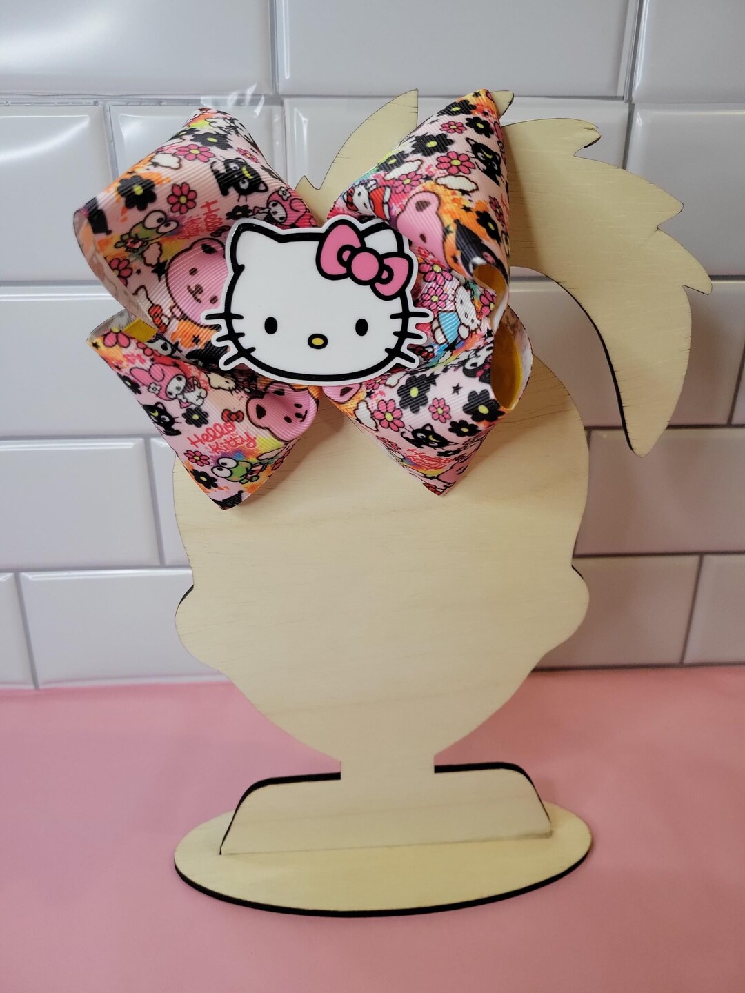 Hello Kitty Hair Bow - Etsy