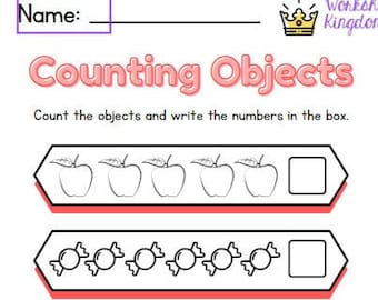 Number Worksheets for Kids, Counting and Number Identification, Fun ...