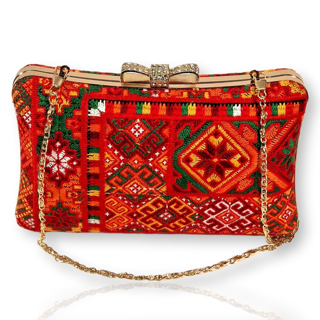 Handwoven Baluchi Bag in Very Bright and Cheerful Colors Applying the ...
