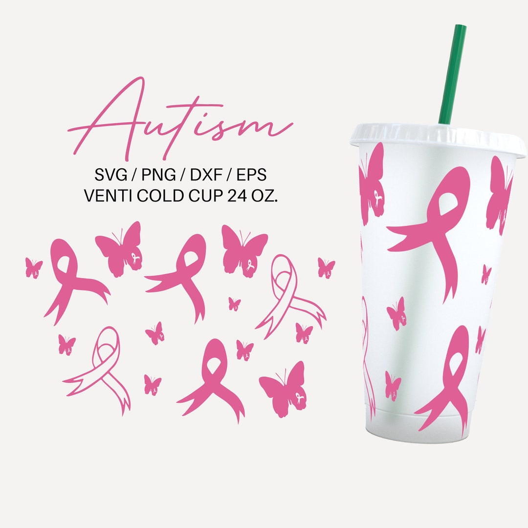 Autism Venti Cup Wrap Autism SVG Autism Cup Wrap Svg Files for Cricut ...