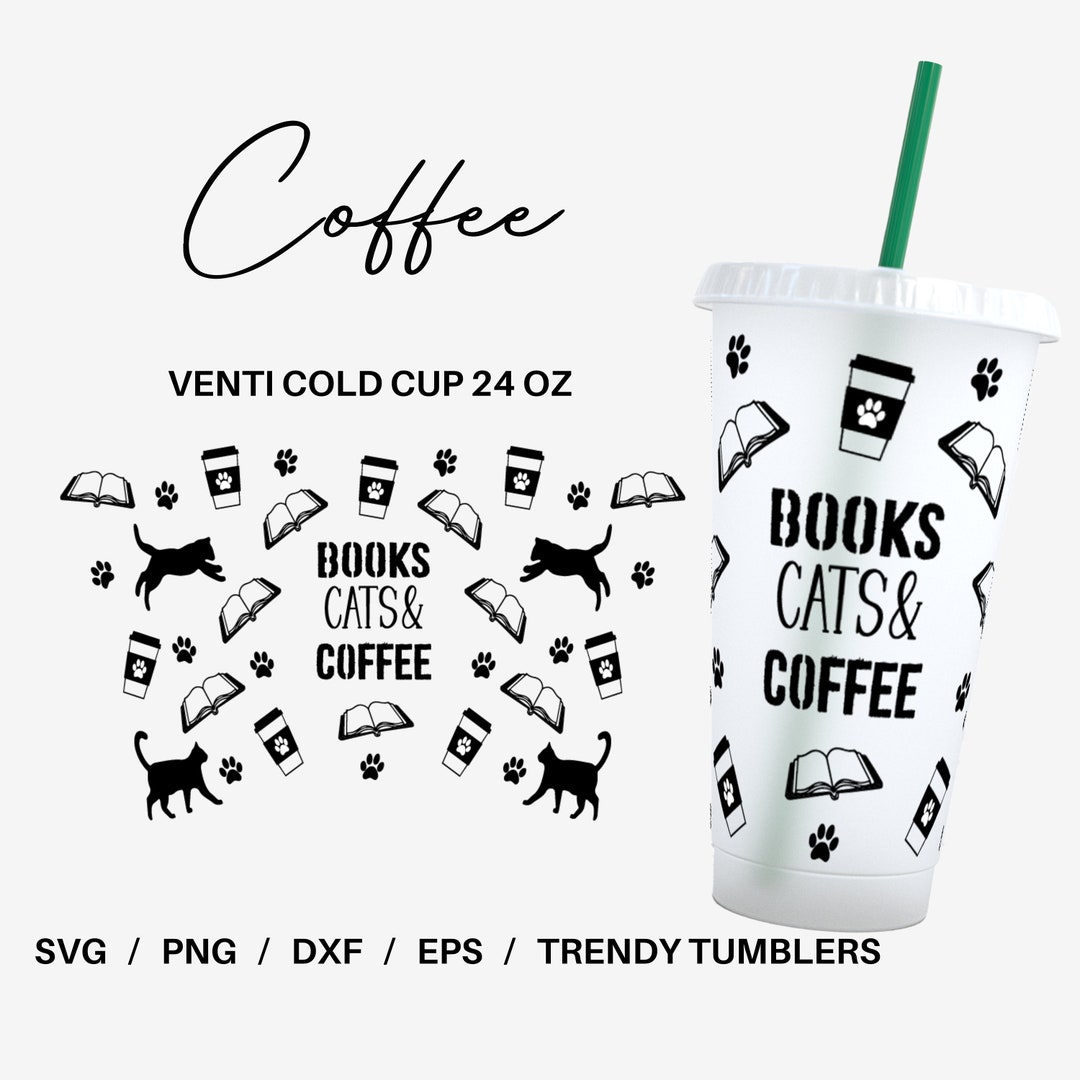 Coffee Venti Cup Wrap Coffee SVG Coffee Cup Wrap Svg Files for Cricut ...