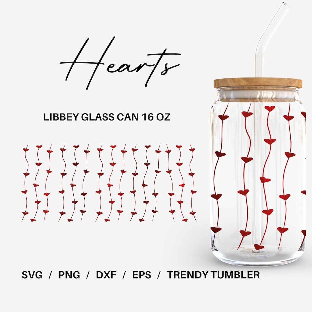 Hearts Glass Cup Svg Ice Coffee Cup Png Glassware Svg Coke Glass Can ...