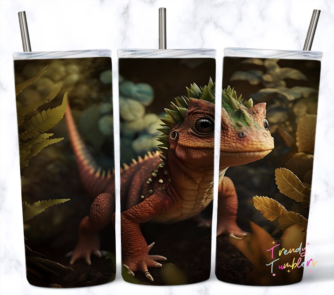 Cute Lizard Tumbler Wrap, 20 Oz Skinny Tumbler Wrap Design, Sublimation ...