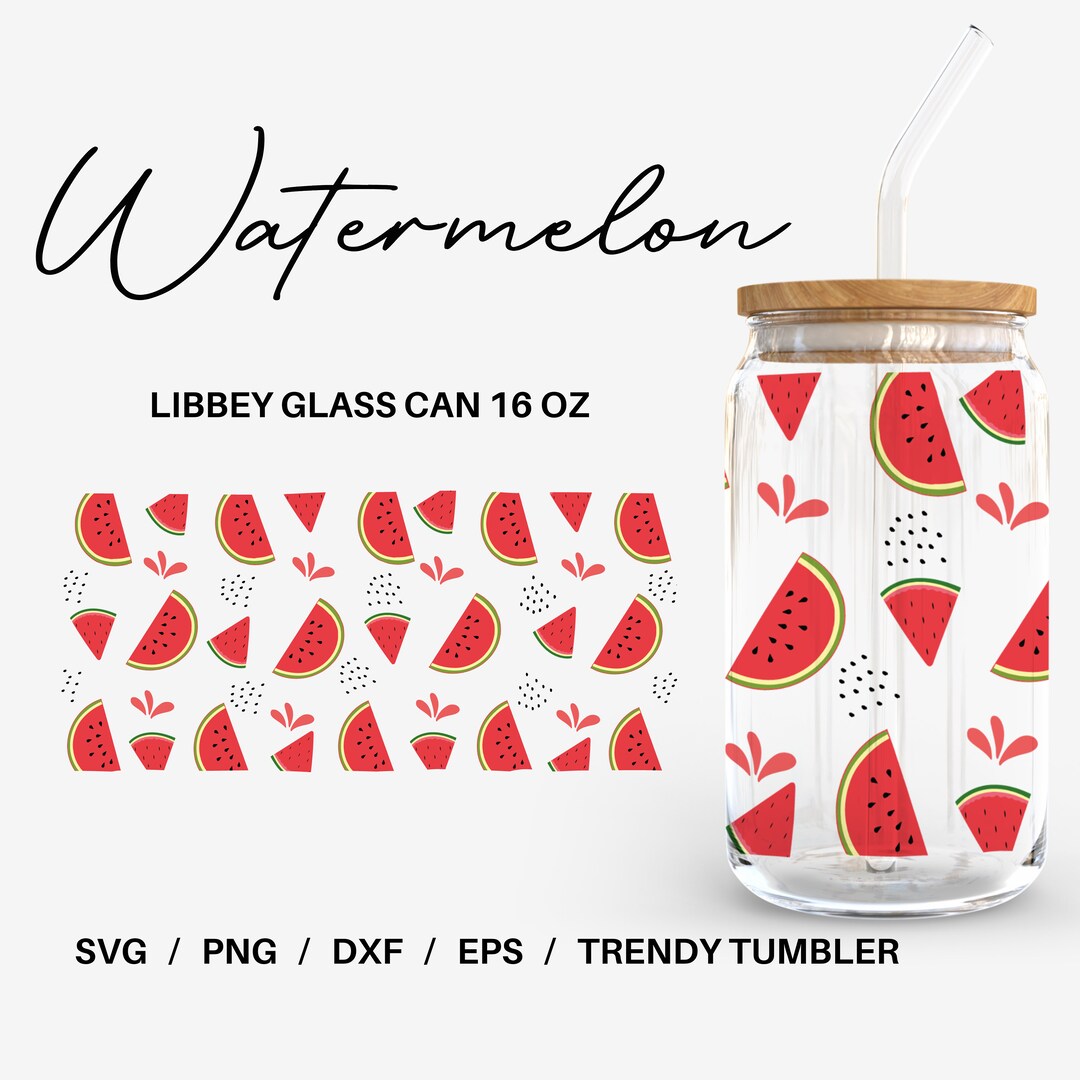 Watermelon Glass Cup Svg Ice Coffee Cup Png Glassware Svg Coke Glass ...