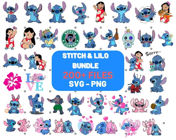 Lilo and Stitch Svg Bundle Files, Lilo and Stitch Svg for Cricut ...