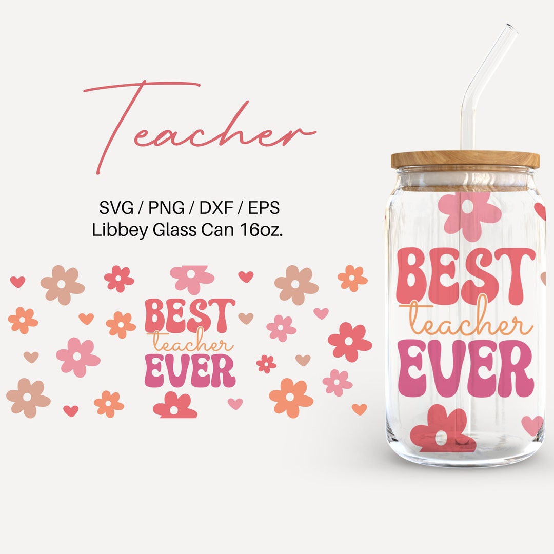 Teacher Glass Cup Svg Ice Coffee Cup Png Glassware Svg Coke Glass Can ...