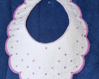 Scallop Boho Baby Bib Boho Baby Bib Boho Baby Shower - Etsy